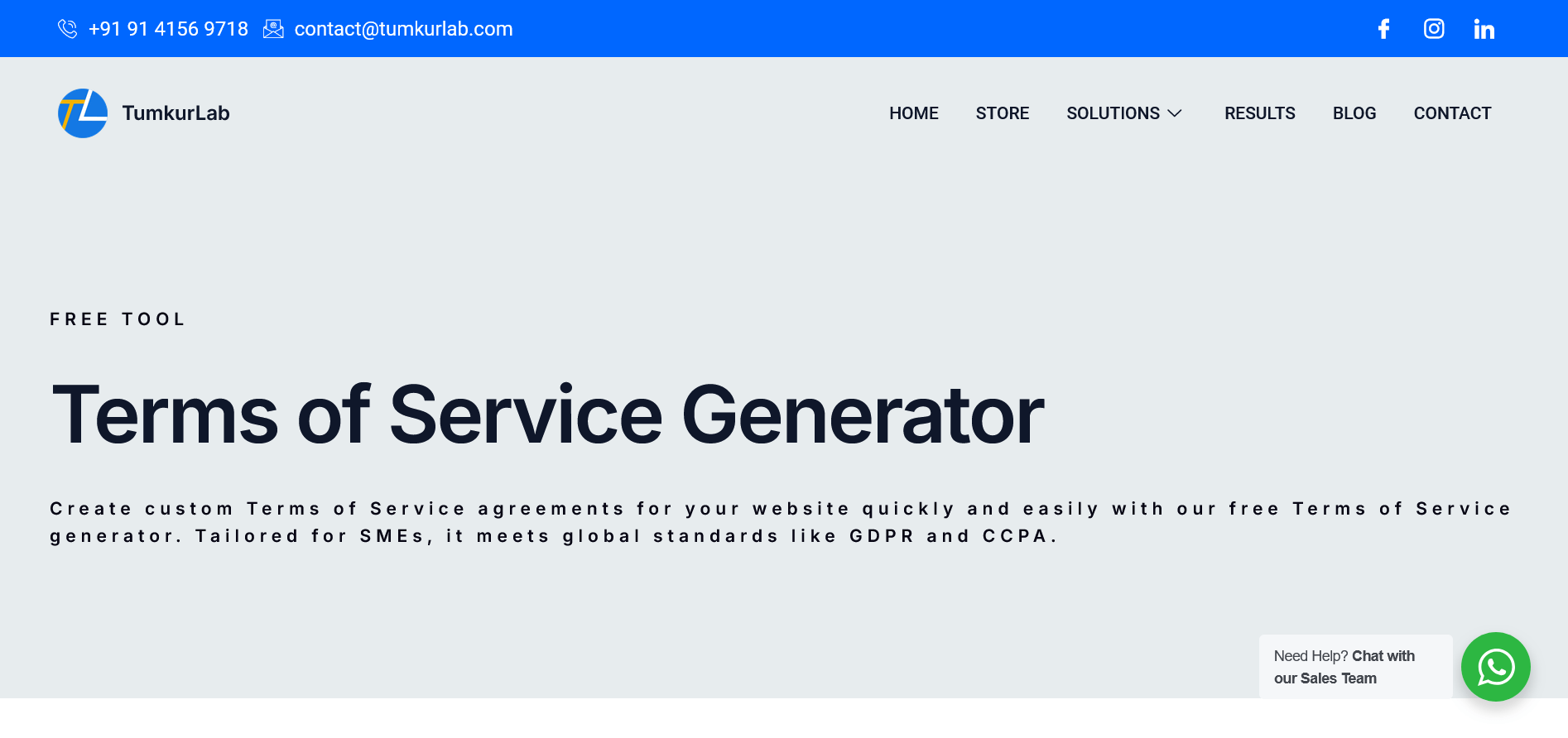 Free Terms of Service Generator - Create Custom Terms of Service for ...
