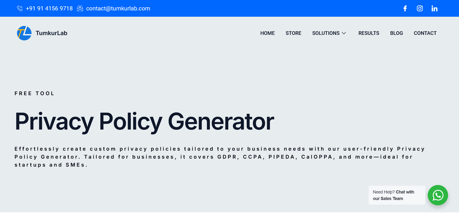Free Privacy Policy Generator | Create Custom Privacy Policies Online ...